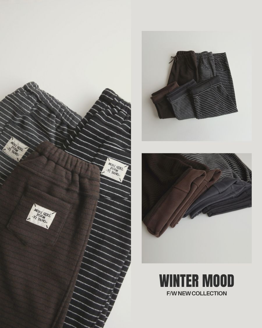 로핀 S/T 절개 양기모 팬츠